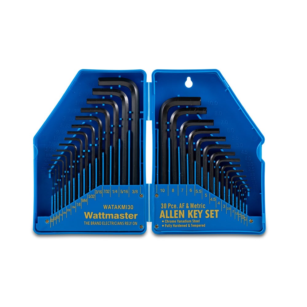 Allen Key Set 30-Piece Metric & Imperial | Wattmaster